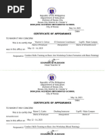 Certificate of Appearance | PDF