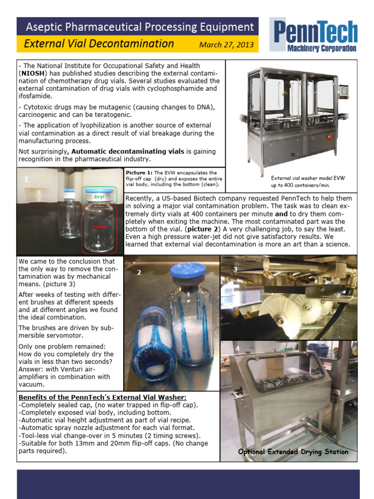 External Vial Decontamination Solutions | PDF | Chemotherapy