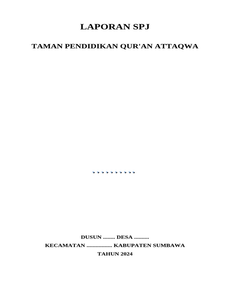 Contoh SPJ Hibah | PDF