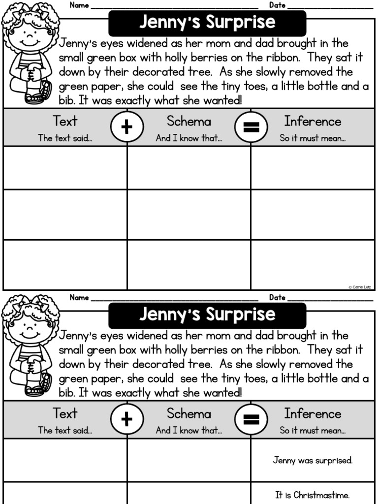 Making Inferences Worksheets | PDF | Christmas | December Observances