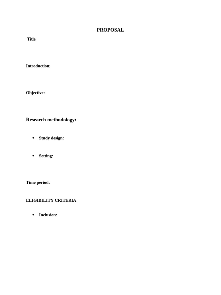 Research Proposal Overview | PDF