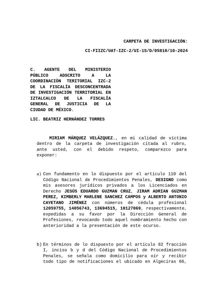 Desiganción Miriam | PDF