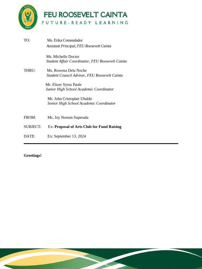 Arts Club Fundraising Proposal | PDF