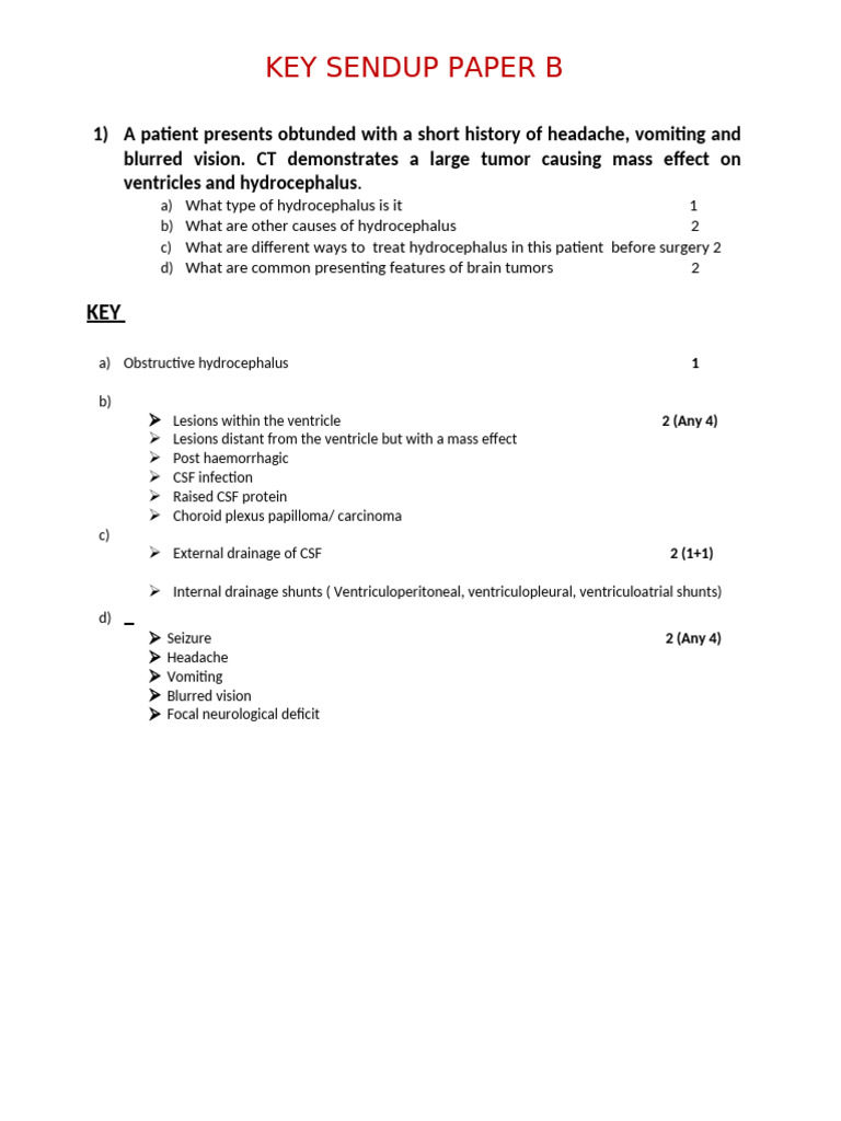 Sendup Paper B - SEQs Key | PDF | Coronary Artery Bypass Surgery ... Sendup Paper B - SEQs Key | PDF | Coronary Artery Bypass Surgery ...