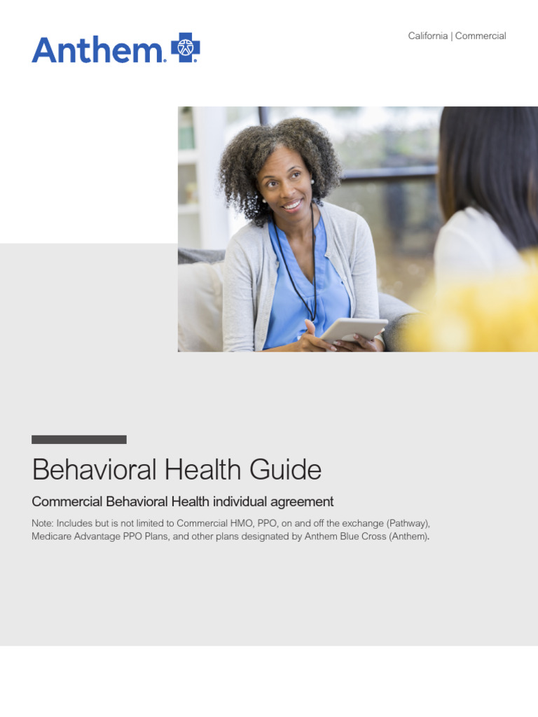 Anthem Behavioral Health Provider Guide | PDF | Electronic Data ...