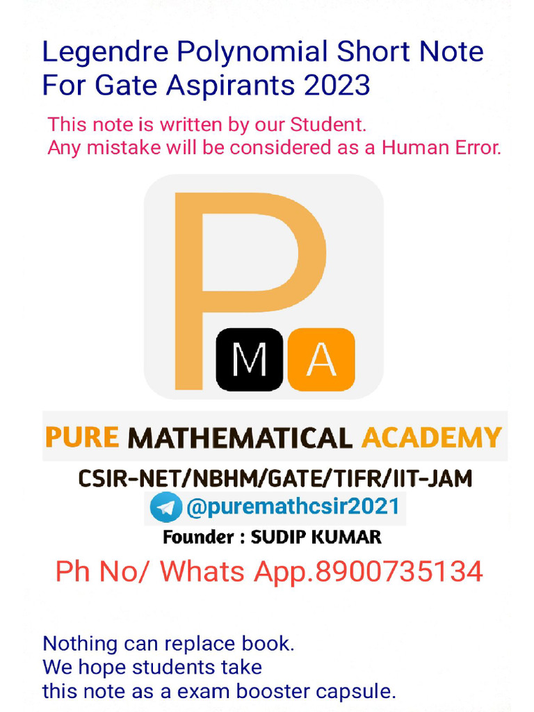 PMA Legendre Poly free Capsule | PDF