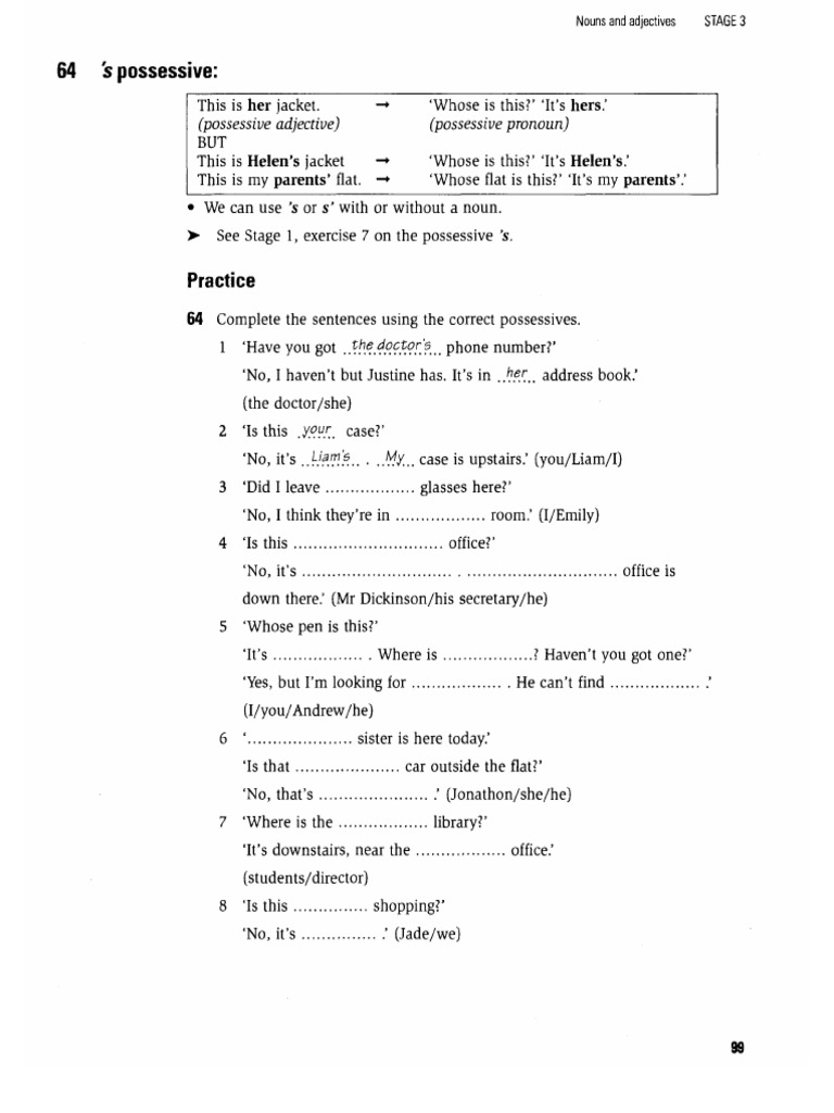 Possessive Nouns | PDF
