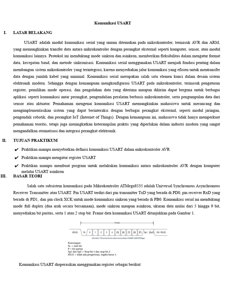 Komunikasi USART | PDF