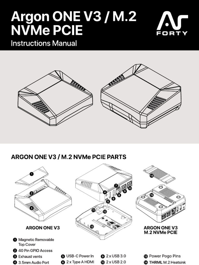 Argon ONE V3 Manual | PDF