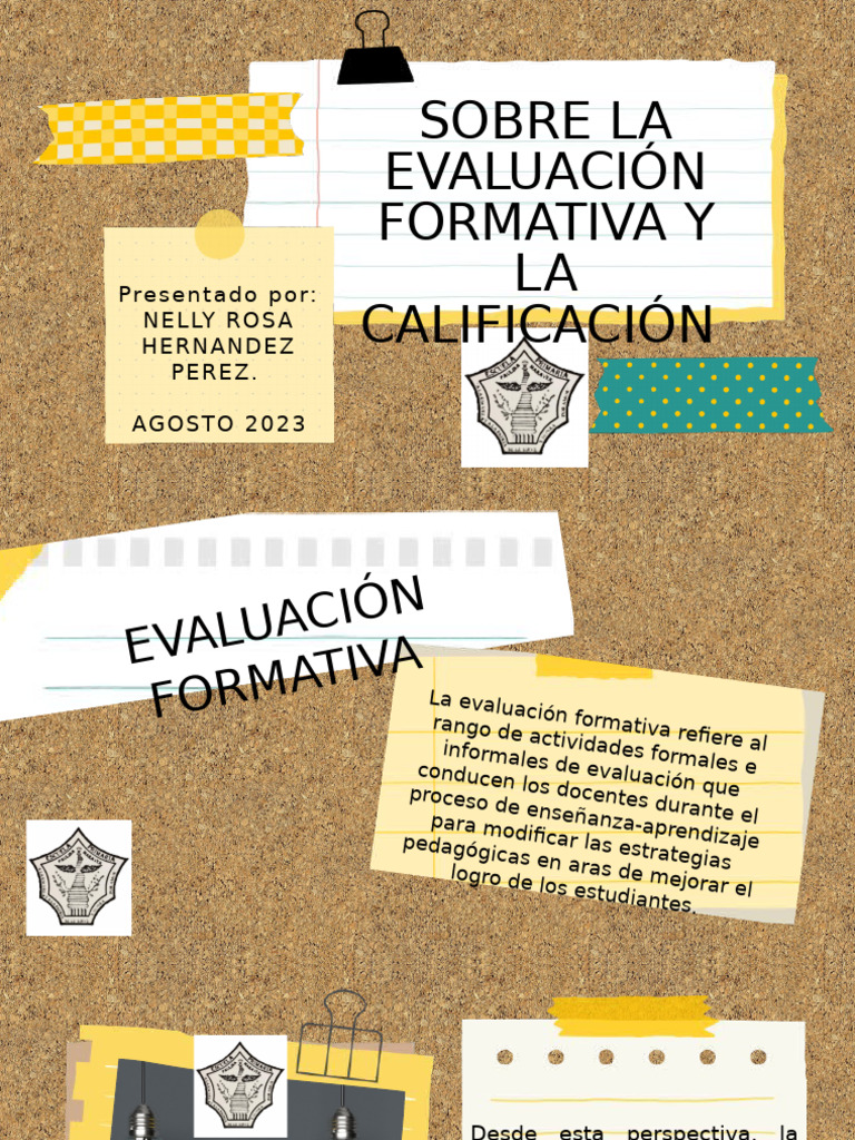 SOBRE LA EVALUACIÓN FORMATIVA | PDF | Evaluación | Aprendizaje