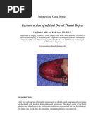 VY Advancement Flap for Fingertip Injuries | PDF | Finger | Hand