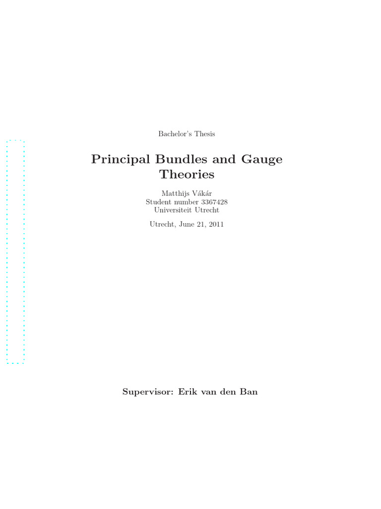 Principal_Bundles_and_Gauge | PDF | Mathematics | Mathematical Structures