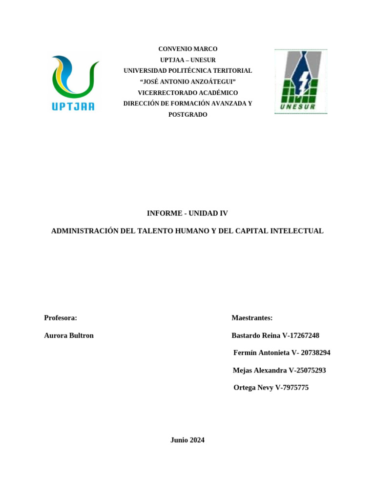 Administración Del Talento Humano y Del Capital Intelectual 1-1 | PDF | Gestión del talento ...