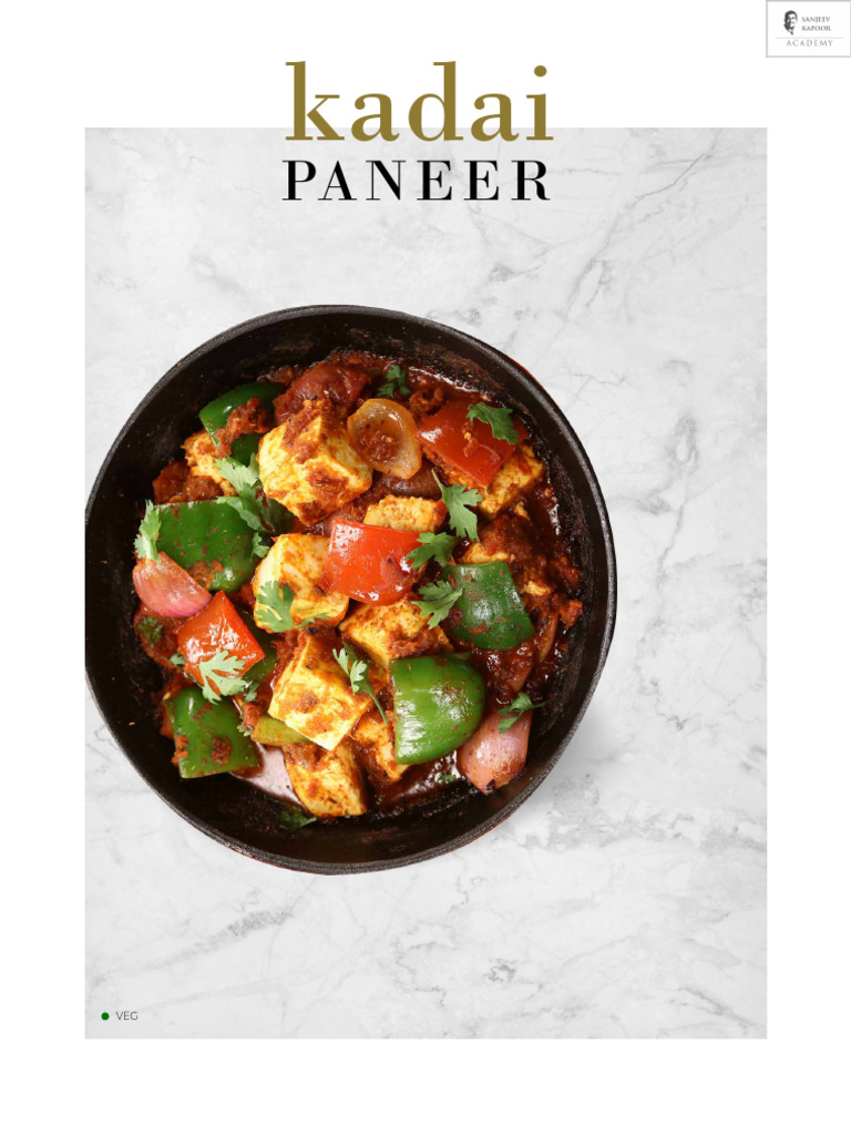 Kadai Paneer My Recipe | PDF
