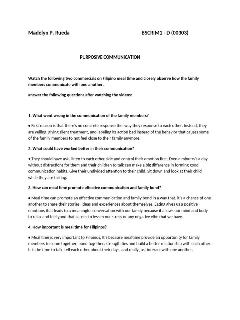 Purposive Communication | PDF