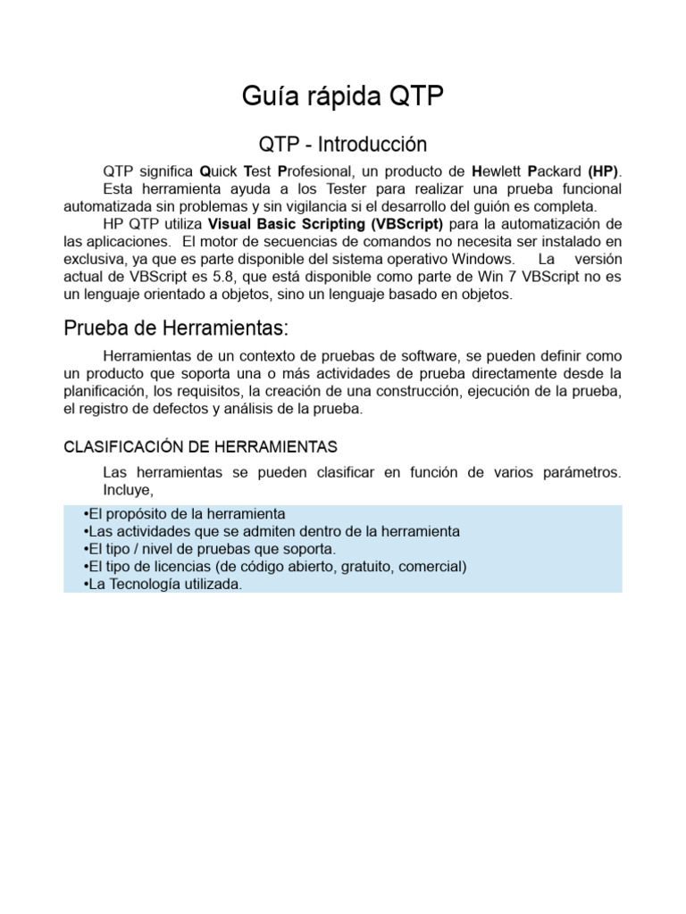 Curso UFT_QA | PDF | Botón (Computación) | Pruebas de software