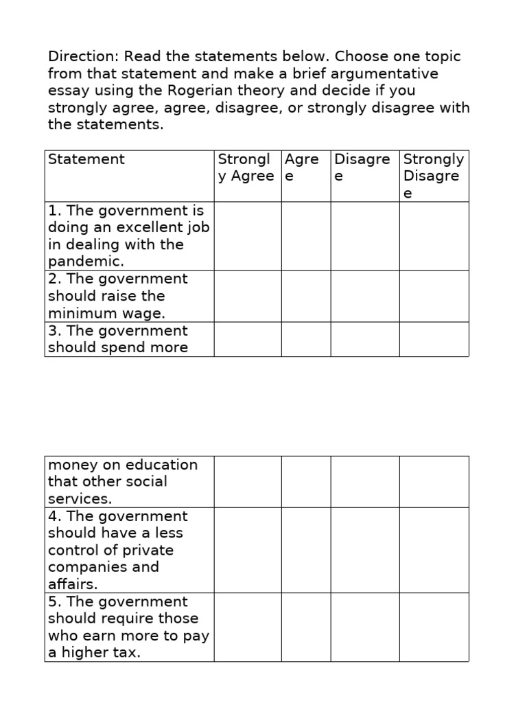 Rogerian Essay Activity (AutoRecovered) | PDF
