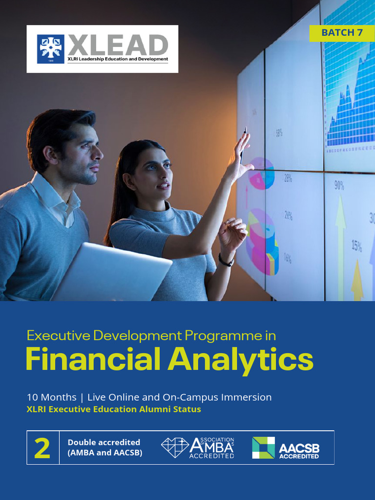 XLRI_FA_Brochure_B7 | PDF | Analytics | Machine Learning