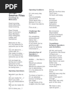 Collection of Words For Emcee | PDF | Career & Growth