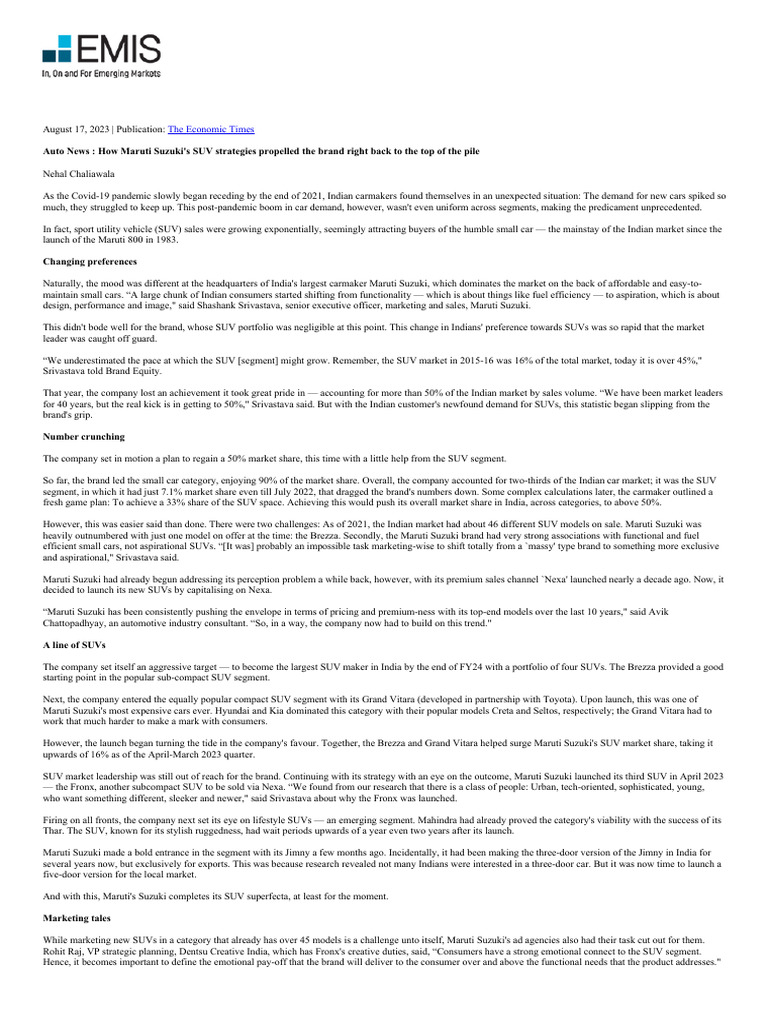 EMIS_Document_787848499 | PDF | Land Vehicles | Transport