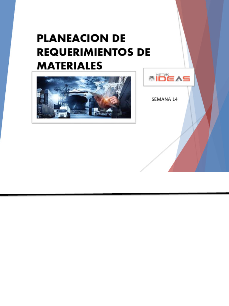 Semana 14 - Gestión de Almacenes | PDF | Planificación de recursos empresariales | Planificación