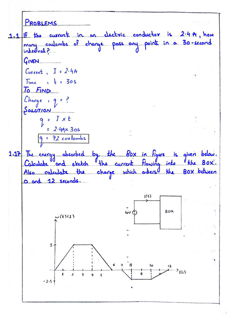 Circuits and Electronics Assignment 1 | PDF