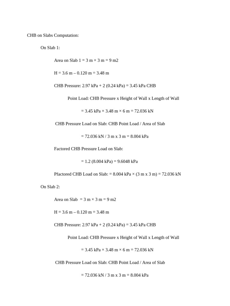 Wall Load Computation | PDF