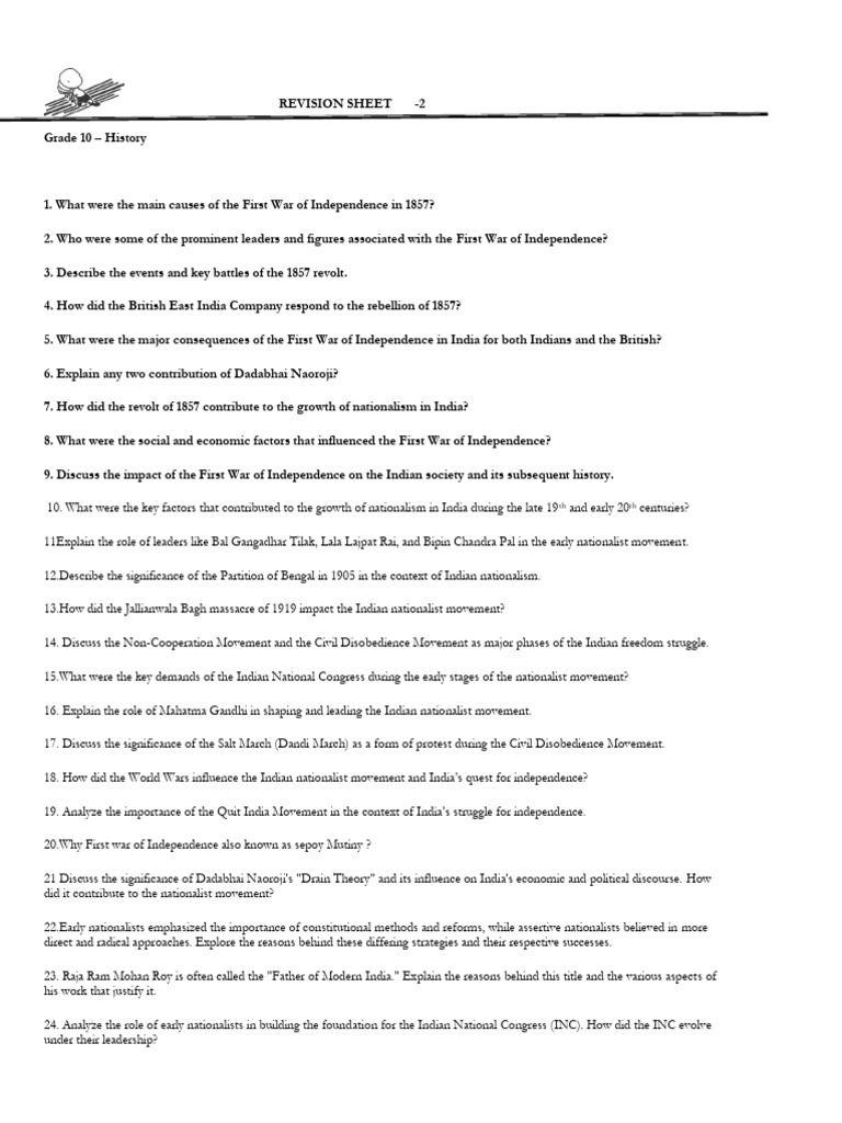 Grade 10 History: Indian Independence | PDF | Indian Independence ...