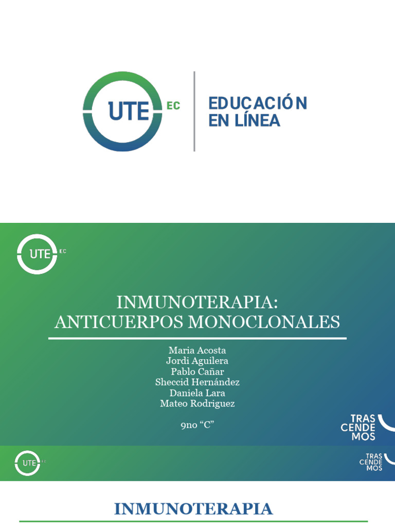 Anticuerpos Monoclonales - GRUPO 2 | PDF | Anticuerpo Monoclonal | Inmunoterapia