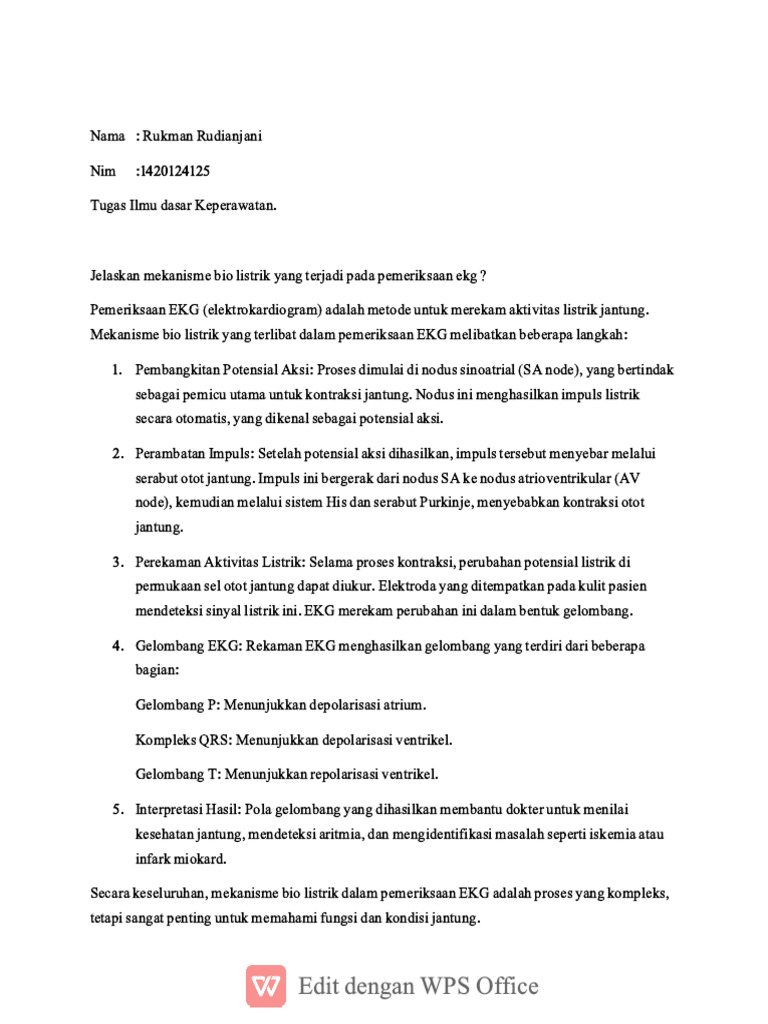 Tugas Biolistrik Rukman | PDF