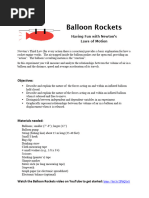 Balloon-Powered Car and Newton's Laws | PDF | Force | Newton's Laws Of ...