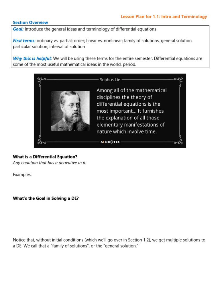 Intro to Differential Equations | PDF | Differential Equations ...