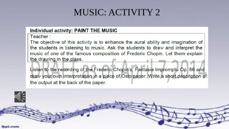 Engaging Music Activity for Learning | PDF