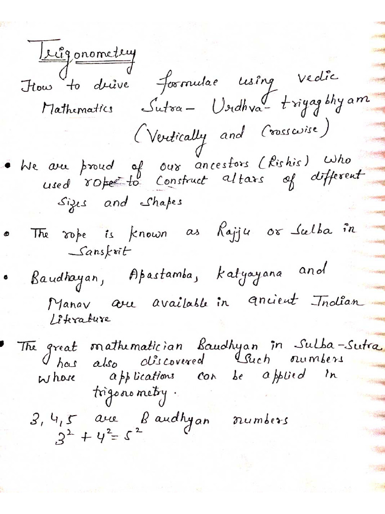 Topic - Trigonometry | PDF