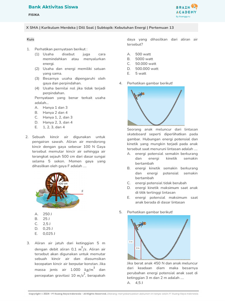 10KMERIPA9213BS_V1 - Drill Soal - Pertemuan 13 - Typesetting LMS | PDF