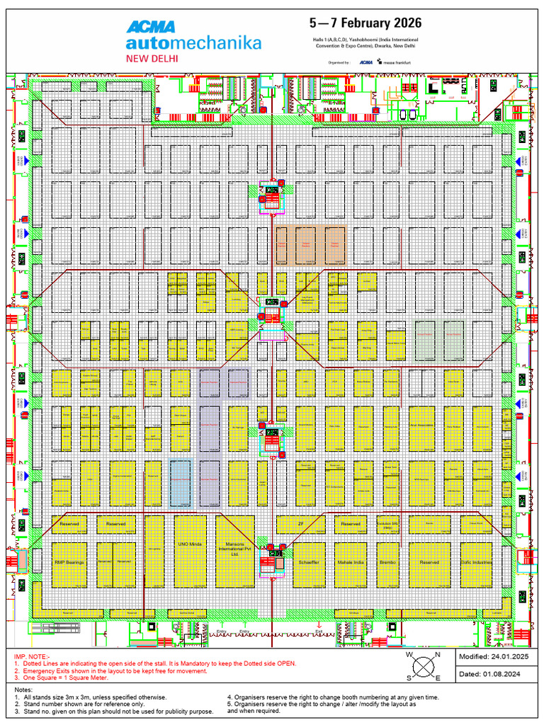 ACMA Automechanika Delhi 2026 Layout | PDF