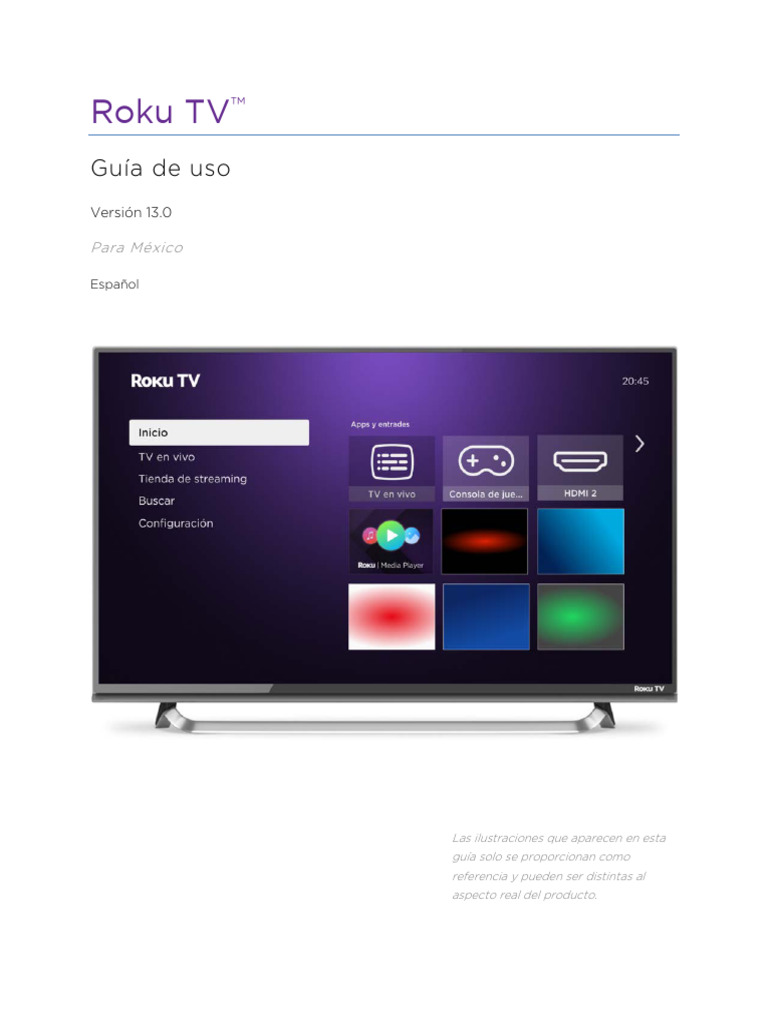 Roku TV User Guide 13 0 Es MX | PDF | Hdmi | Televisión
