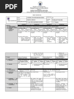 DepEd Table of Specification Sample | PDF | Human Communication | Learning