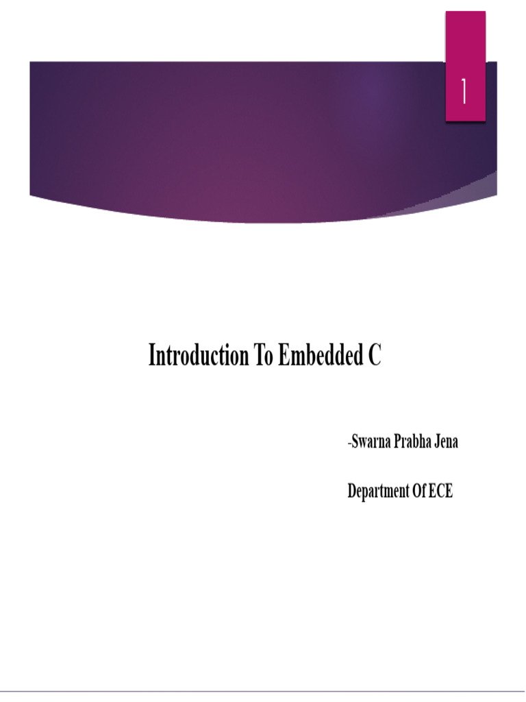 Embedded-C-1 | PDF | Pointer (Computer Programming) | Integer (Computer ... Embedded-C-1 | PDF | Pointer (Computer Programming) | Integer (Computer ...