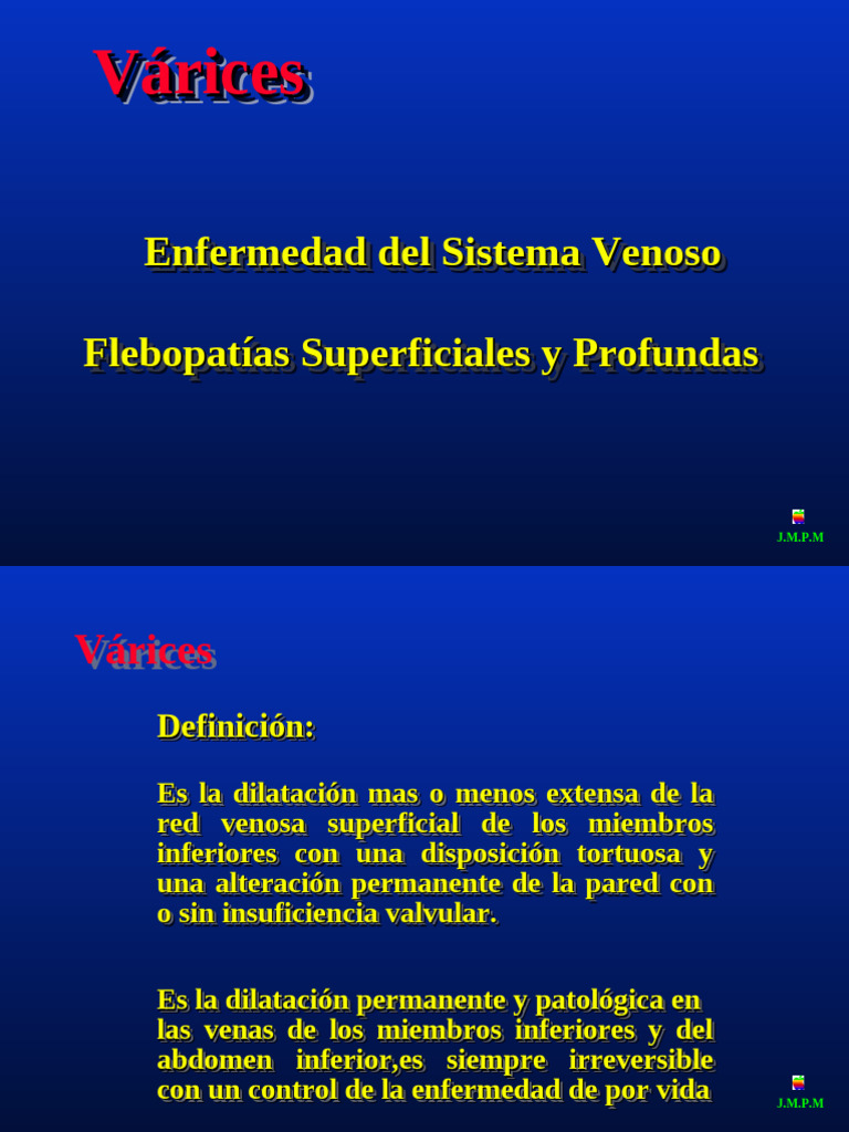 Várices: Causas y Anatomía Venosa | PDF | Venas varicosas | Vena