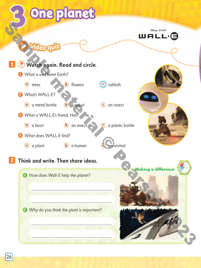 My Disney Stars and Heroes BrE L5 U3 - Activity Book | PDF | Recycling | Waste