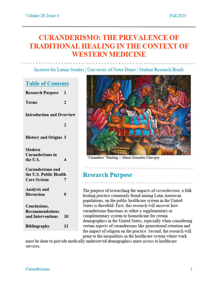 Curanderismo's Role in U.S. Healthcare | PDF | Alternative Medicine ...