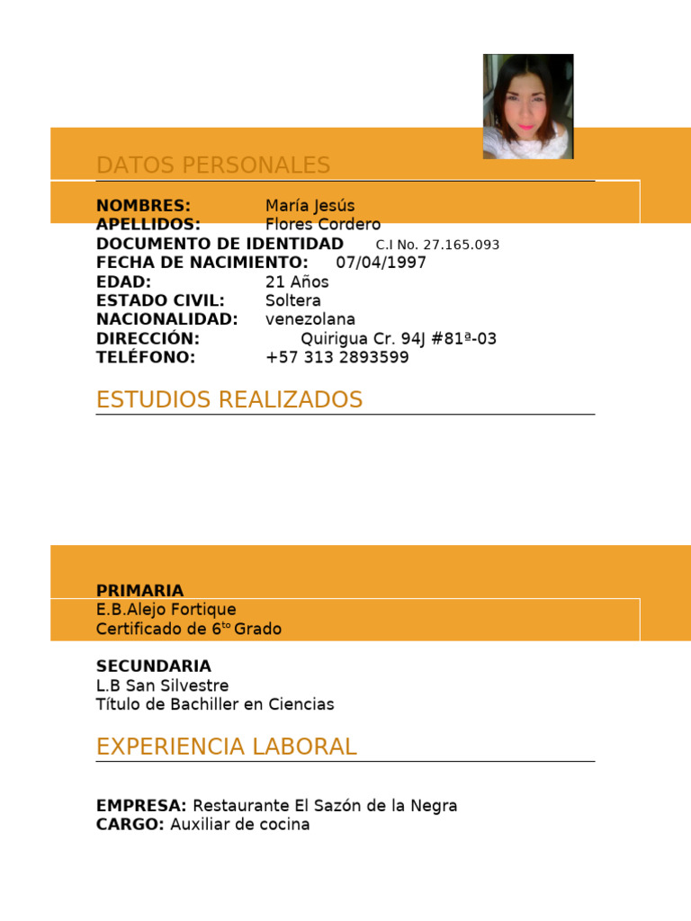 Curriculum maria | PDF