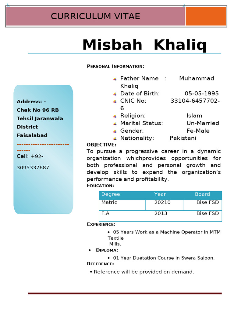Misbah Khaliq | PDF