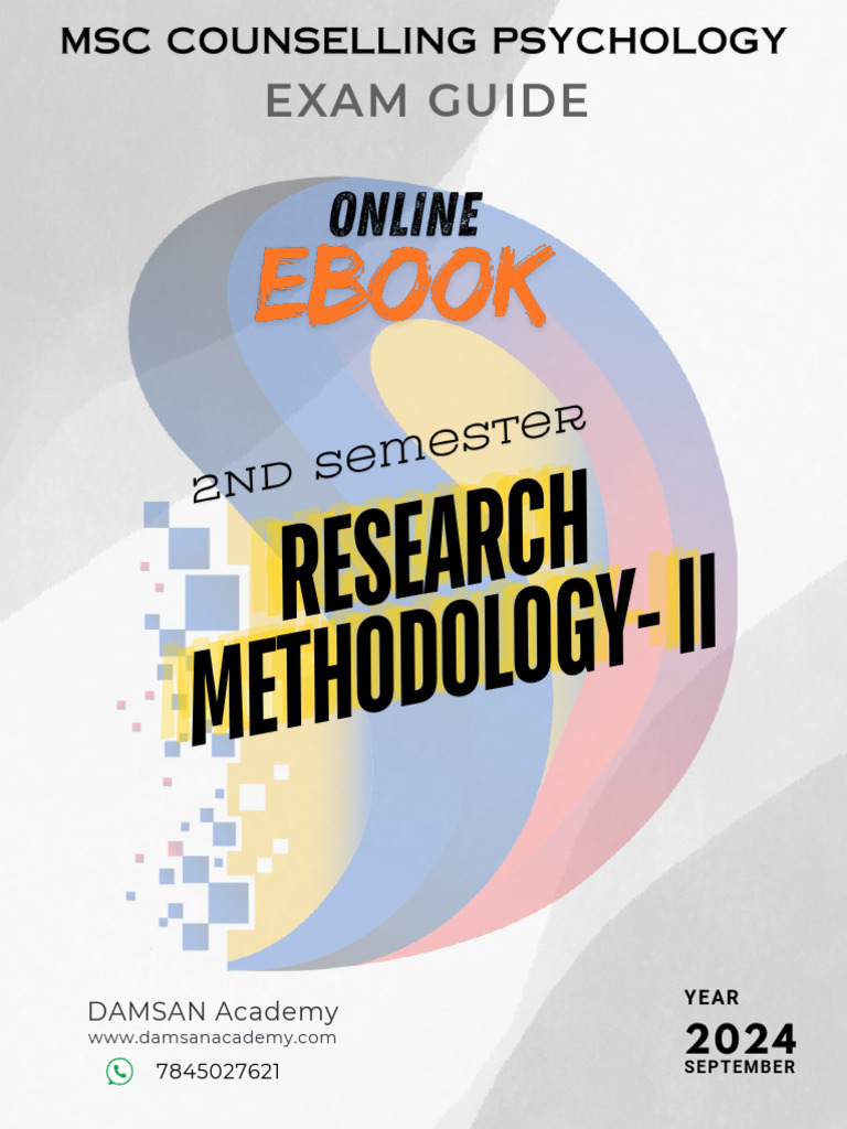 2nd Sem - Research Methodology - Ii - Year Sep 2024 | PDF | Statistics ...