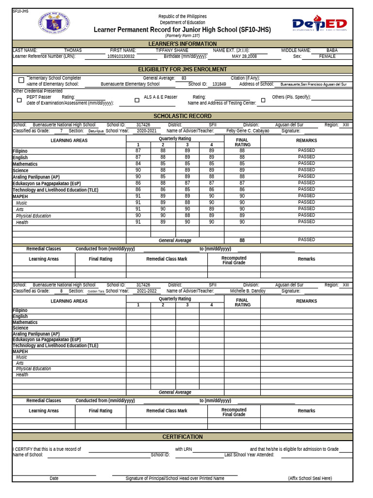 THOMAS | PDF | Educational Stages