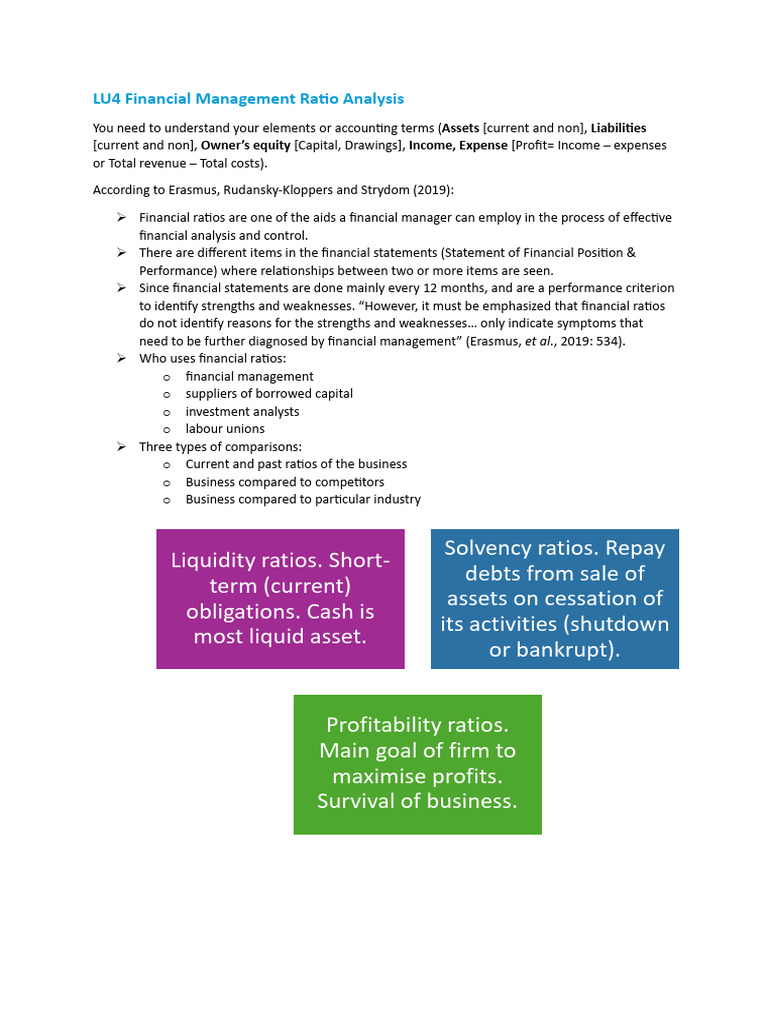 Financial Ratio Analysis Guide | PDF | Financial Ratio | Equity (Finance)