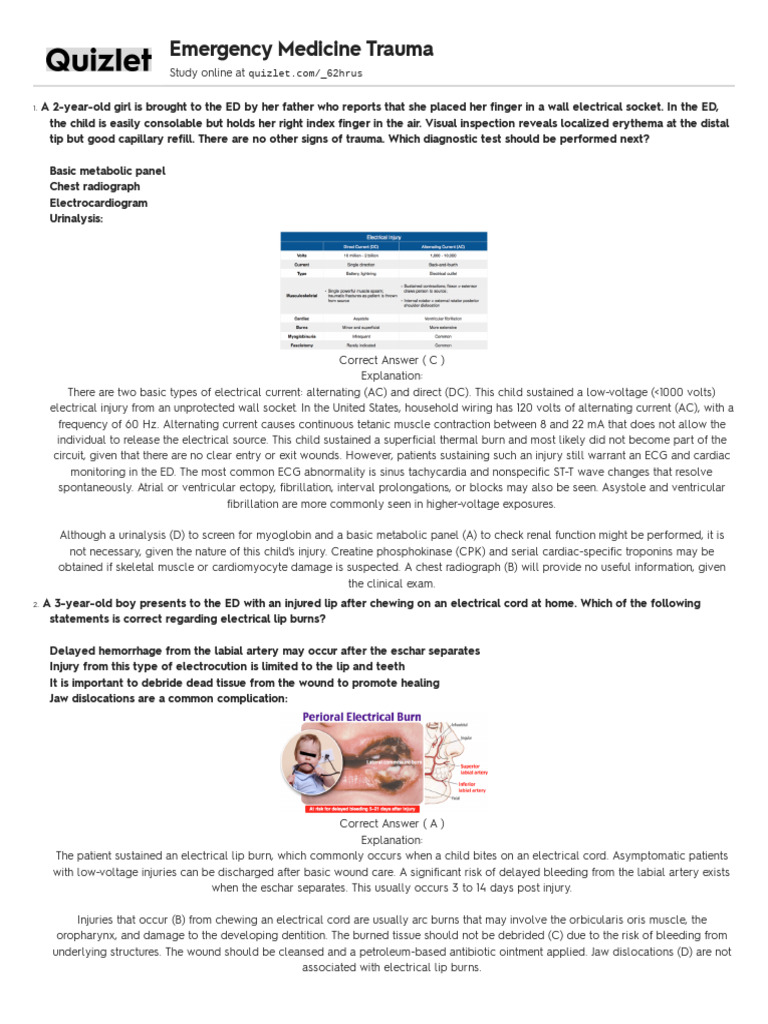 ROSH REVIEW Truama (2019) | PDF | Medical Specialties | Clinical Medicine