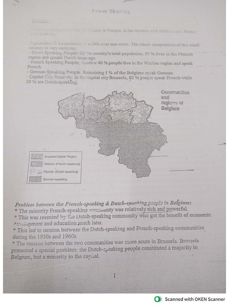 Power Sharing Pol SC | PDF
