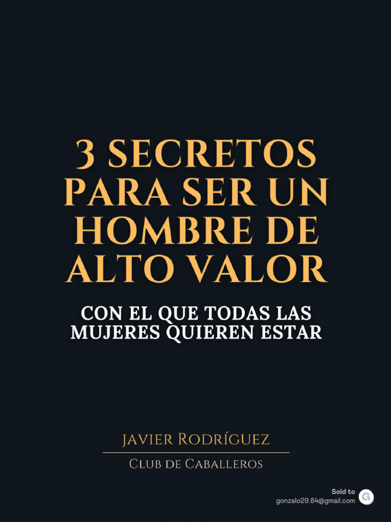 3 Claves para Ser un Hombre de Alto Valor | PDF | Mente | Verdad
